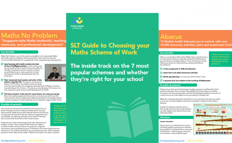 How To Choose Your Primary Maths Scheme of Work [FREE GUIDE]