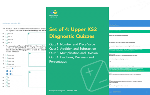 [FREE] Set of 4 Diagnostic Year 6 Maths Quizzes To Plug Learning Gaps