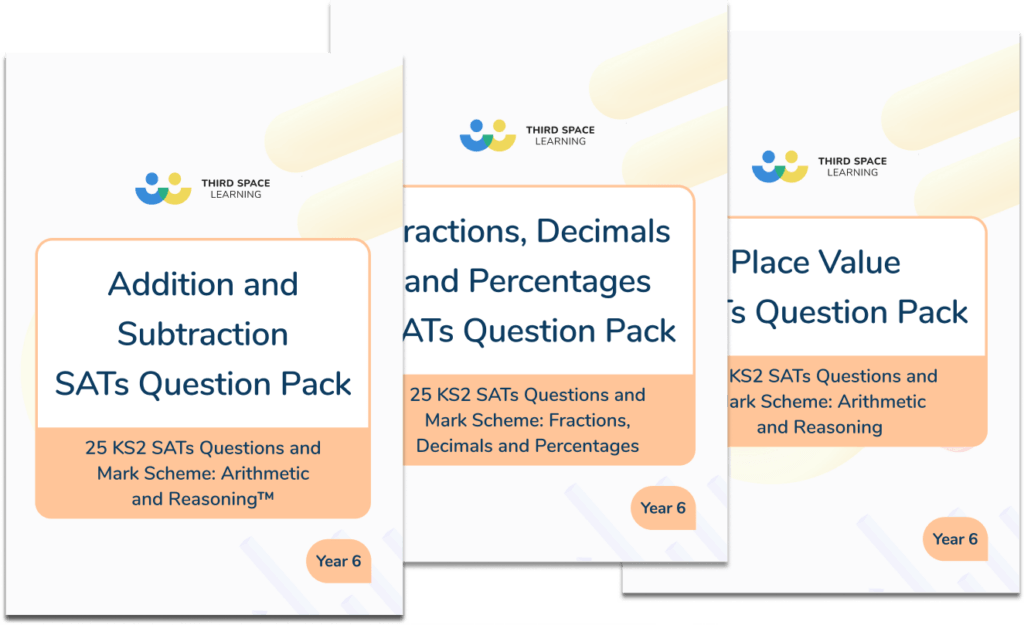 FREE Set Of 3 75 Year 6 SATs Questions By Topic Third Space Learning FREE Set Of 3 75 Year 6 SATs Questions By Topic Third Space Learning