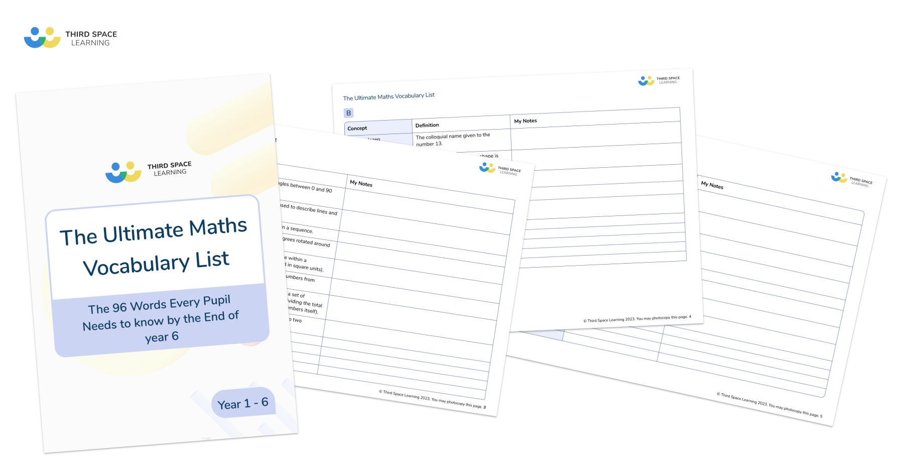 [FREE] The Ultimate Maths Vocabulary List [KS1 & KS2]