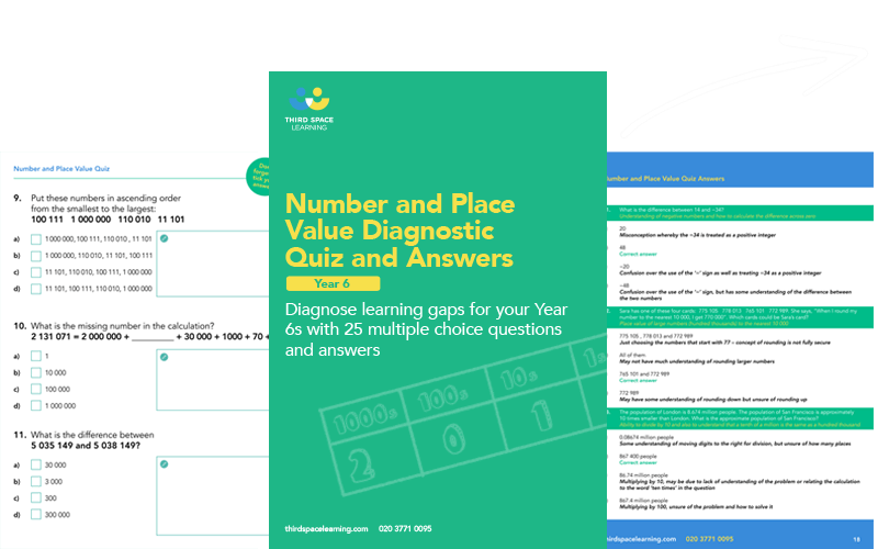 [Free] Year 6 Number and Place Value Diagnostic Quiz