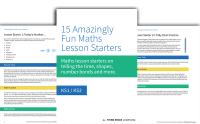 [FREE] 15 Amazingly Fun KS2 Maths Starters - Third Space Learning