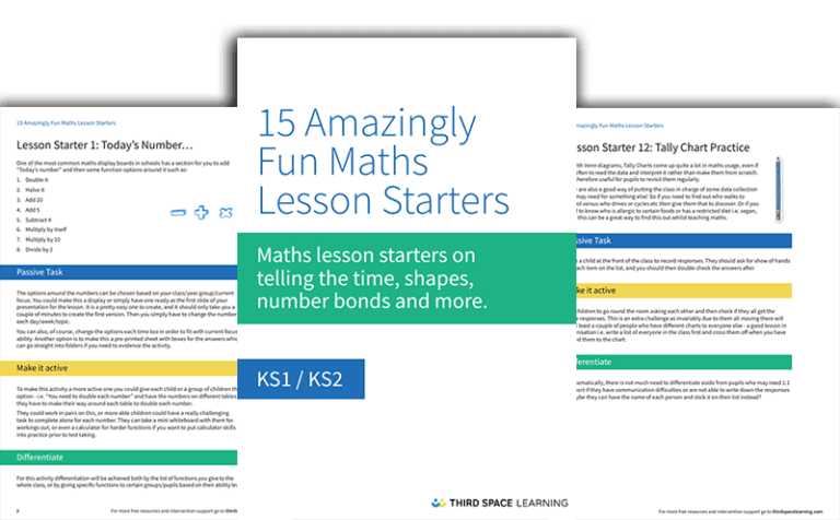 [FREE] 15 Amazingly Fun KS2 Maths Starters - Third Space Learning