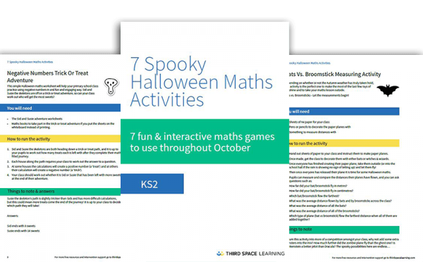 [FREE] 7 Spooky Halloween Maths Activities For KS2 Pupils