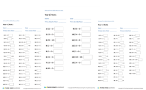 [FREE] 30 Times Tables Tests and Answers - Third Space Learning