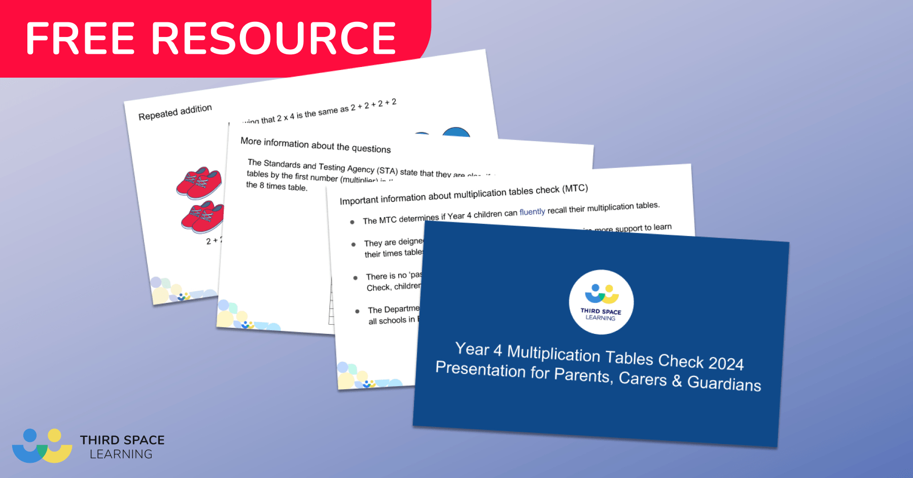 [FREE] Year 4 Multiplication Tables Check Presentation for Parents