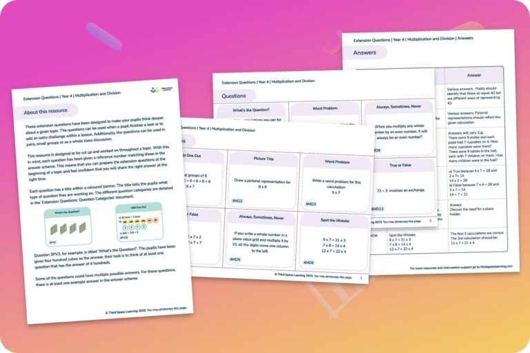 FREE Year 4 Maths Worksheets: Downloadable PDFs