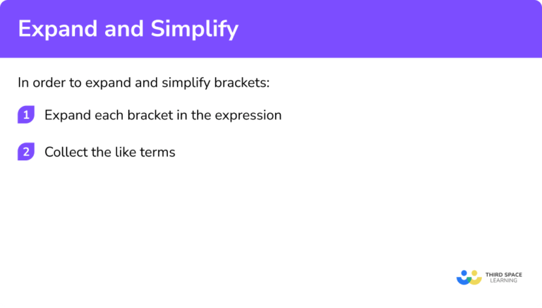 Expand and Simplify - GCSE Maths - Lesson, Examples & Worksheet