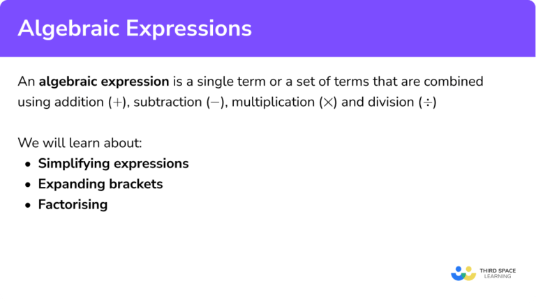 Algebraic Expressions - GCSE Maths - Steps, Examples & Worksheet