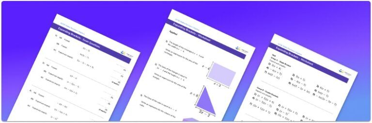 Expanding Brackets Worksheet - GCSE Maths [FREE] -Third Space Learning