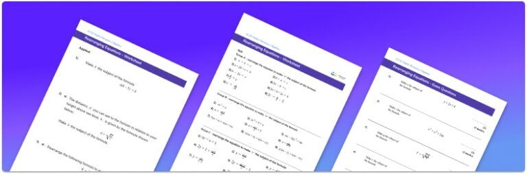 Rearranging Equations Worksheet - GCSE Maths [FREE]