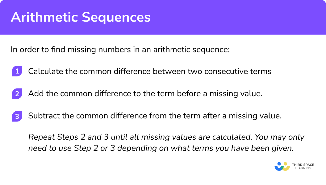 Arithmetic Sequence GCSE Maths Steps Examples Worksheet Arithmetic Sequence GCSE Maths Steps Examples Worksheet