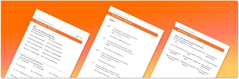 Error Intervals Worksheet - GCSE Maths [FREE] - Third Space Learning