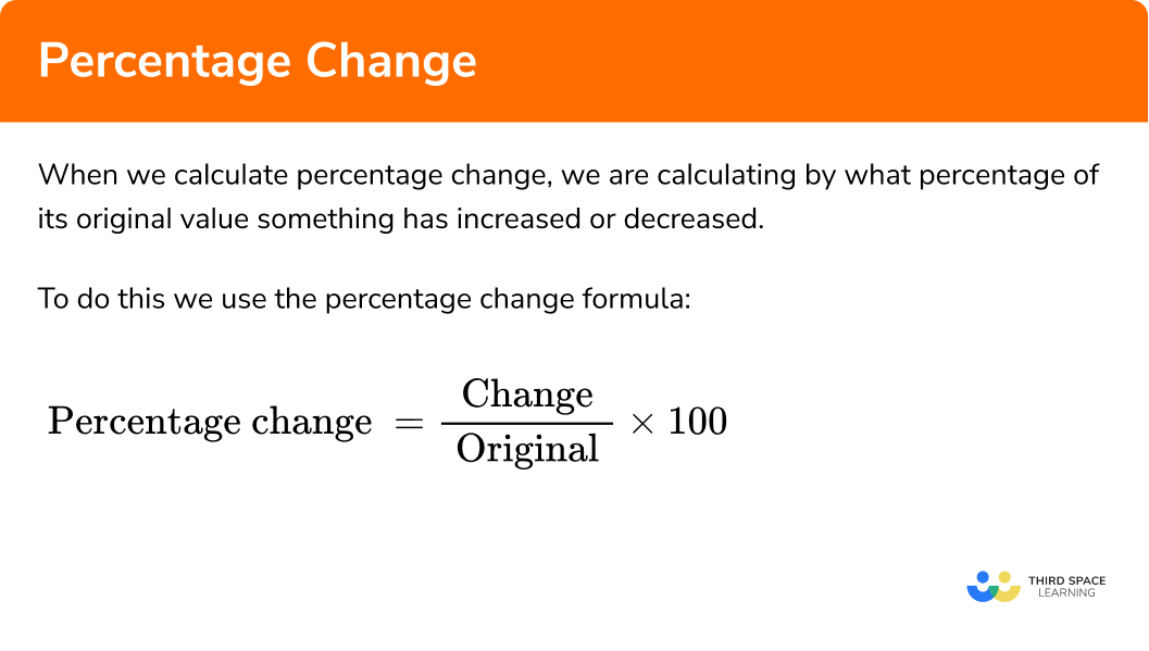 Percent Change Formula