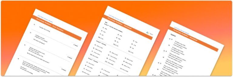Percentage Multiplier Worksheet - GCSE Maths [FREE] - Third Space Learning