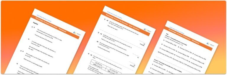 Percentage Increase And Decrease Worksheet - GCSE Maths [FREE] - Third ...