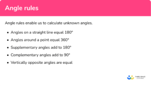 Angle Rules - GCSE Maths - Steps, Examples & Worksheet