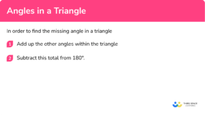 Angles In A Triangle - GCSE Maths - Steps, Examples & Worksheet