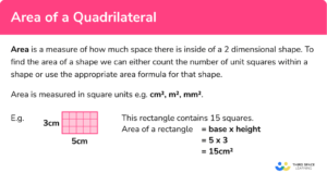 Area Of Quadrilateral - GCSE Maths - Steps & Examples