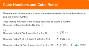 Cube Numbers and Cube Roots - GCSE Maths Guide & Examples