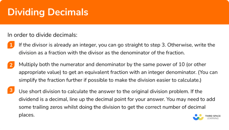 Decimals - GCSE Maths - Steps, Examples & Worksheet