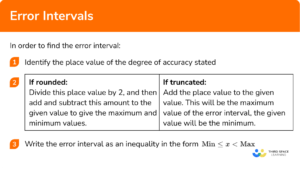 Error Intervals - GCSE Maths - Steps, Examples & Worksheet