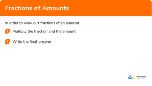 Fractions Of Amounts - GCSE Maths - Steps, Examples & Worksheet