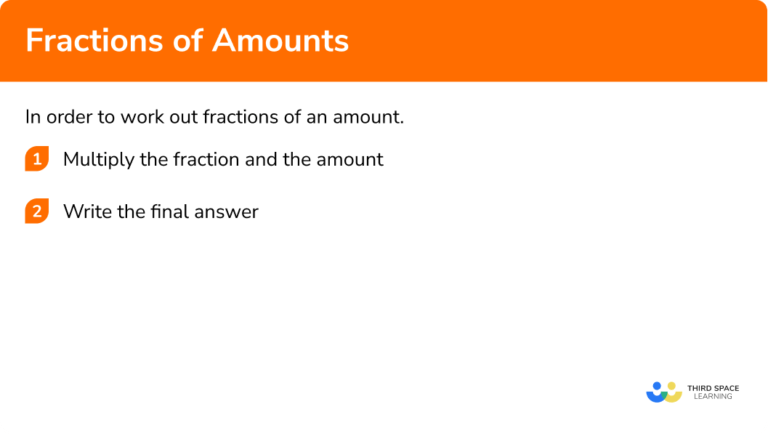 Fractions Of Amounts Gcse Maths Steps Examples And Worksheet