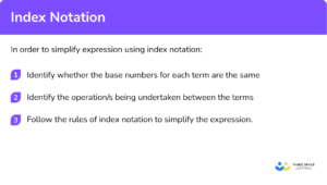Index Notation - GCSE Maths - Steps, Examples & Worksheet