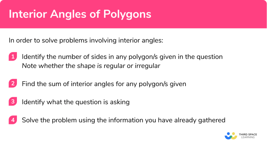 Interior Angles Of A Polygon GCSE Maths Steps Examples