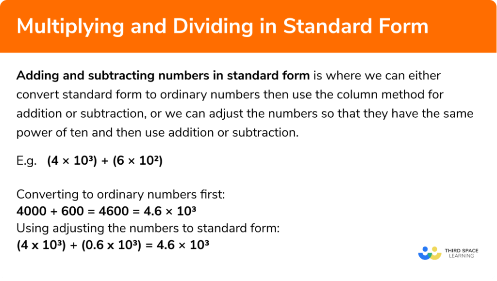 Multiplying And Dividing Standard Form GCSE Maths Revision Guide