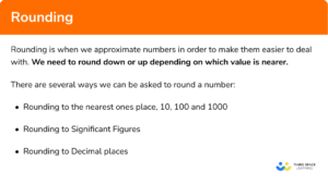 Rounding Numbers - GCSE Maths - Steps, Examples & Worksheet