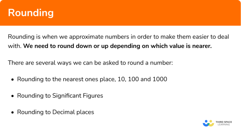 Rounding Numbers - GCSE Maths - Steps, Examples & Worksheet