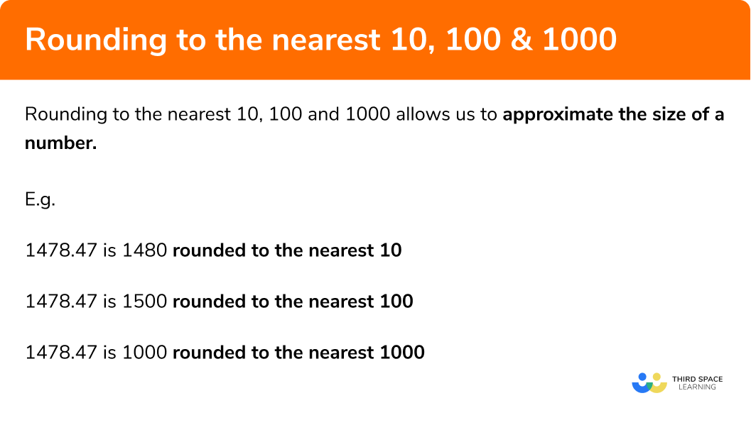 Rounding To The Nearest 10 100 1000 GCSE Maths Revision