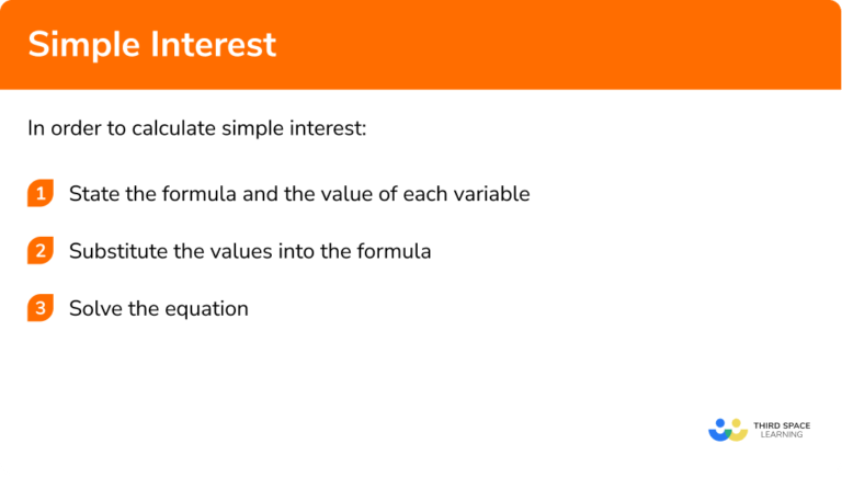 Simple Interest - GCSE Maths - Steps, Examples & Worksheet