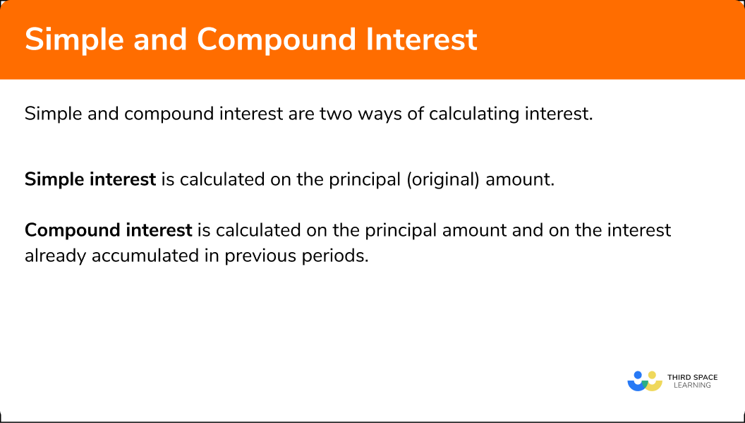 Simple Interest And Compound Interest GCSE Maths Revision Guide