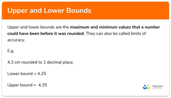 Upper And Lower Bounds GCSE Maths Steps Examples Upper And Lower Bounds GCSE Maths Steps Examples