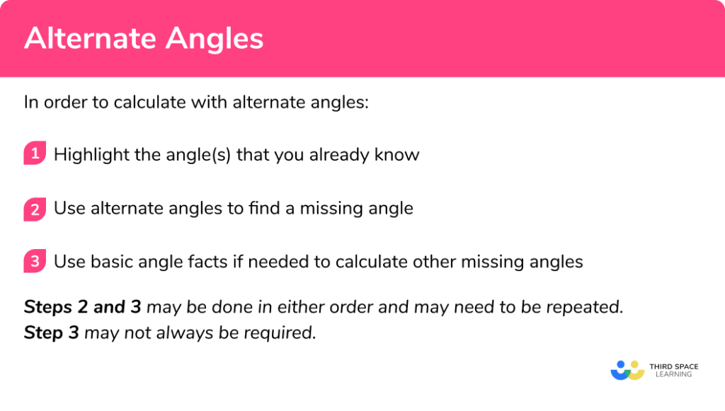 Alternate Angles - GCSE Maths - Steps, Examples & Worksheet