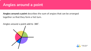 Angles Around A Point - GCSE Maths - Steps & Examples