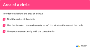 Area Of A Circle - GCSE Maths - Steps, Examples & Worksheet