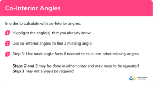 Co-Interior Angles - GCSE Maths - Steps, Examples & Worksheet