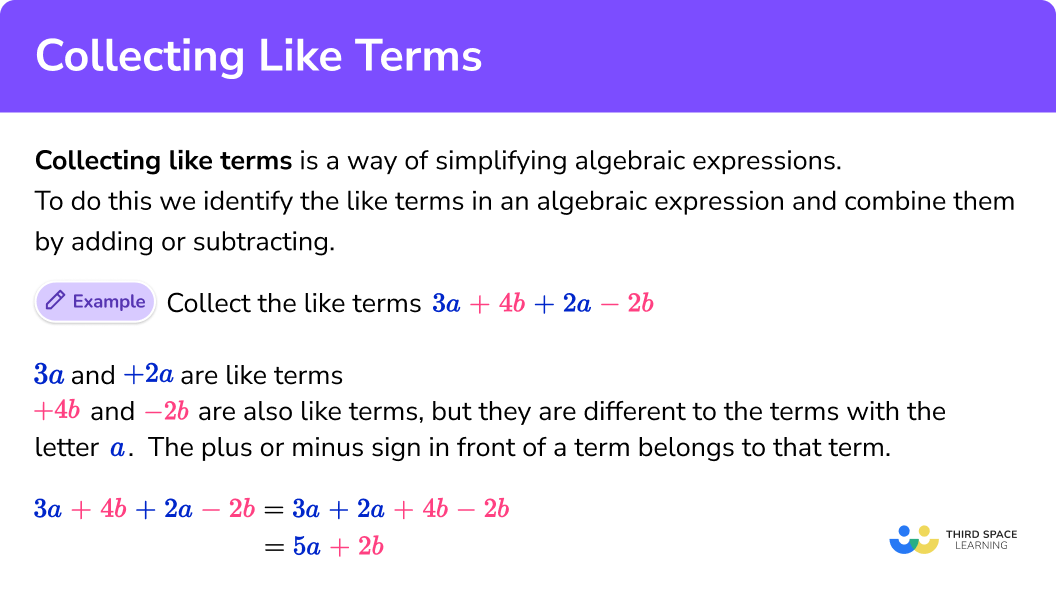 Like Terms Math Definition