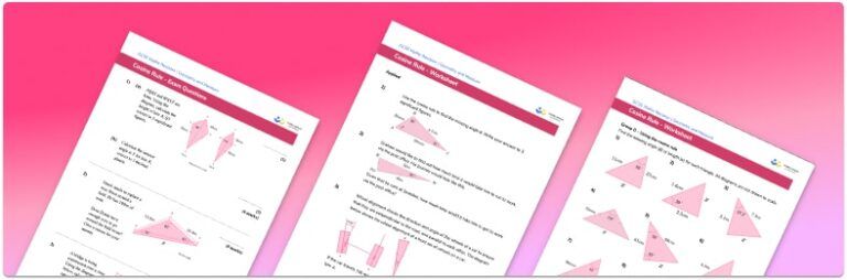 Cosine Rule Worksheet - GCSE Maths [FREE]