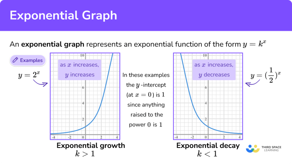 Exponential Graph - GCSE Maths - Steps, Examples & Worksheet