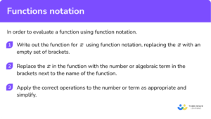 Function Notation - GCSE Maths - Steps, Examples & Worksheet