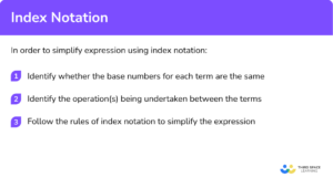 Index Notation - GCSE Maths - Steps, Examples & Worksheet