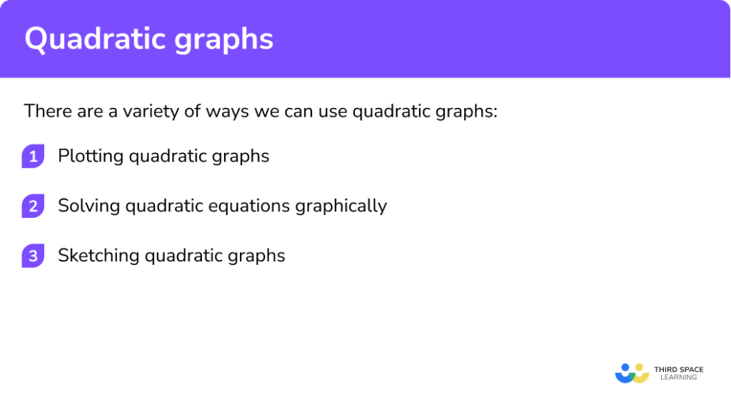 Quadratic Graphs - GCSE Maths - Steps, Examples & Worksheet