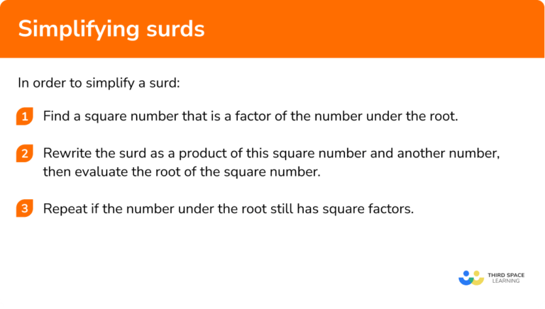 Simplifying Surds Gcse Maths Steps Examples And Worksheet