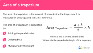 Area Of A Trapezium - Steps, Examples & Worksheet