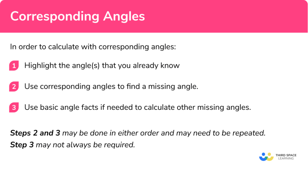 Corresponding Angles - GCSE Maths - Steps & Examples